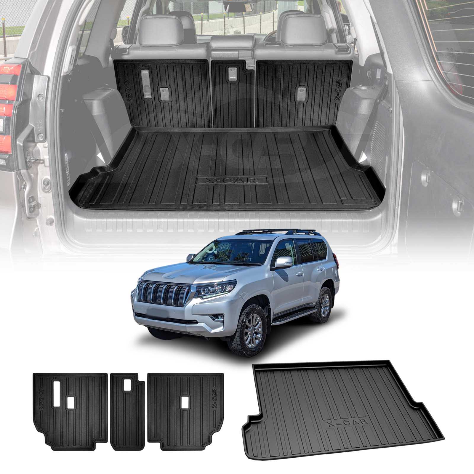 Buy 3D Boot Liner Back Seat Protector Combo for Toyota Prado 150 Series ...