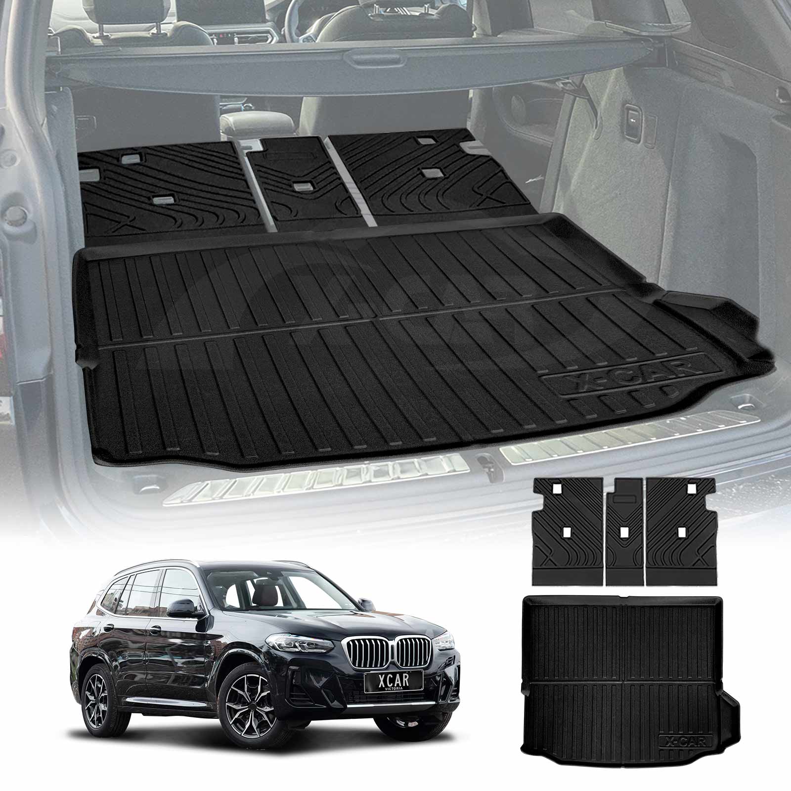 Buy Boot Liner Back Seat Protector Combo for BMW X3 M G01 F97 2017-2024 ...