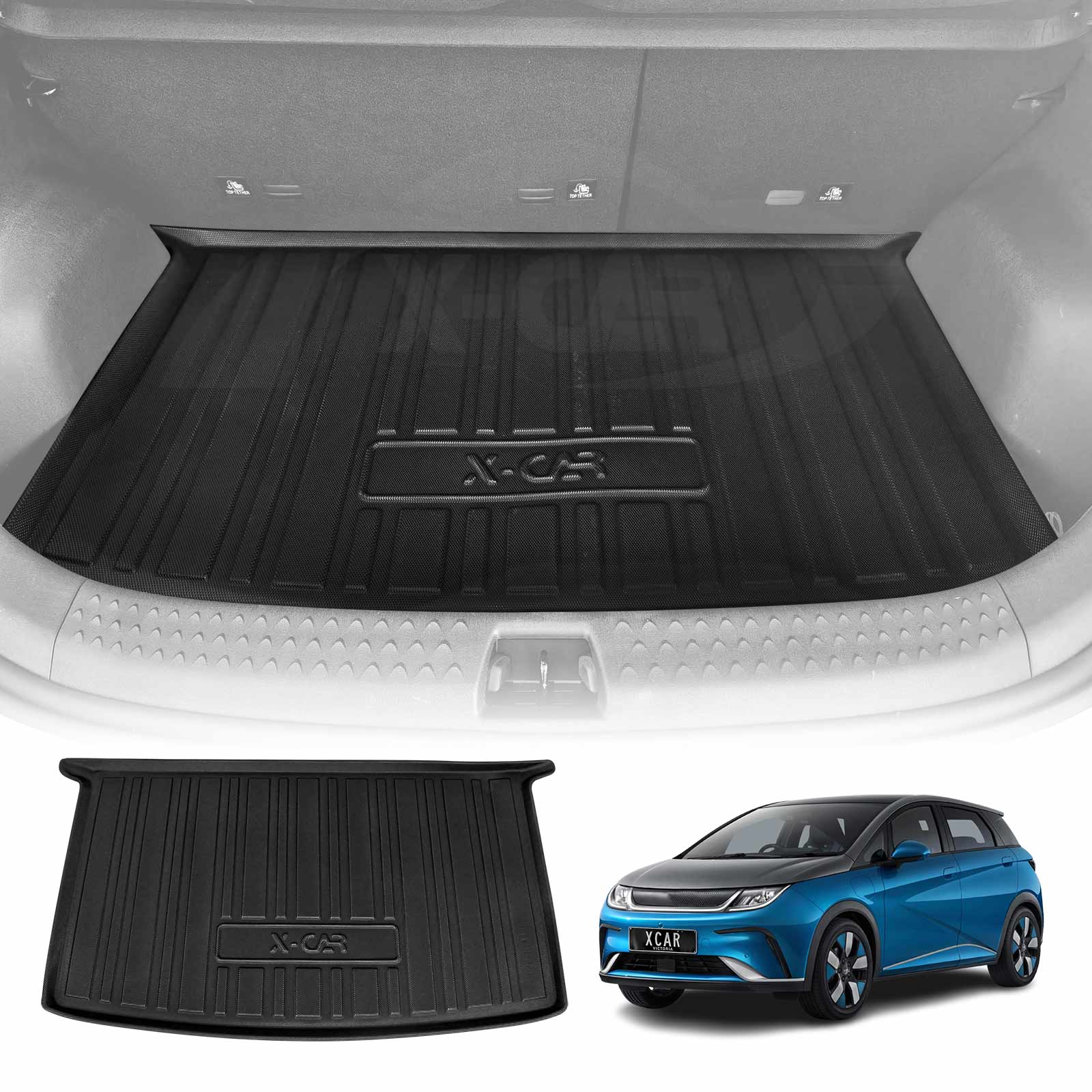 Buy Boot Liner for BYD Dolphin 2023-2025 Cargo Trunk Mat Luggage Tray ...