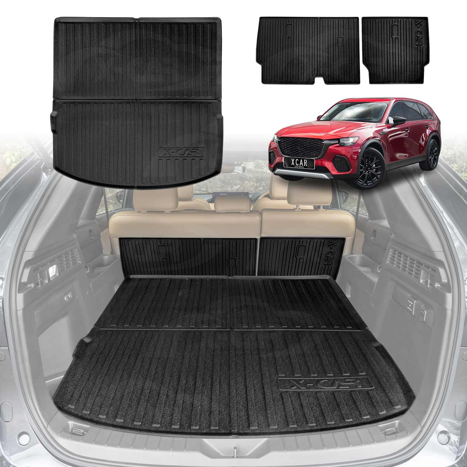 Buy Boot Liner Set for Mazda CX-70 CX70 2024-Onwards All Weather Heavy ...