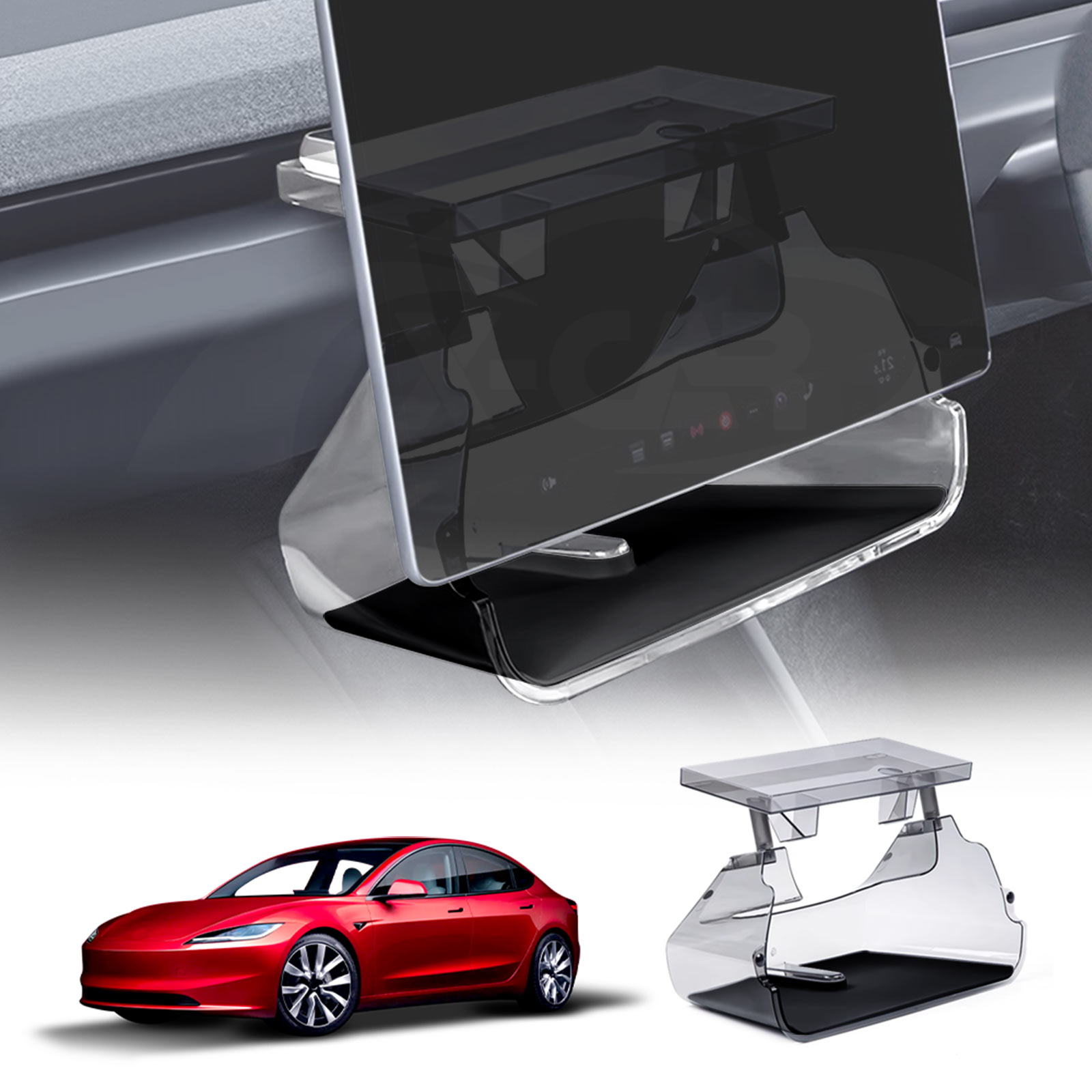 Buy Center Console Screen Organizer Tray for Tesla Model 3 Highland ...