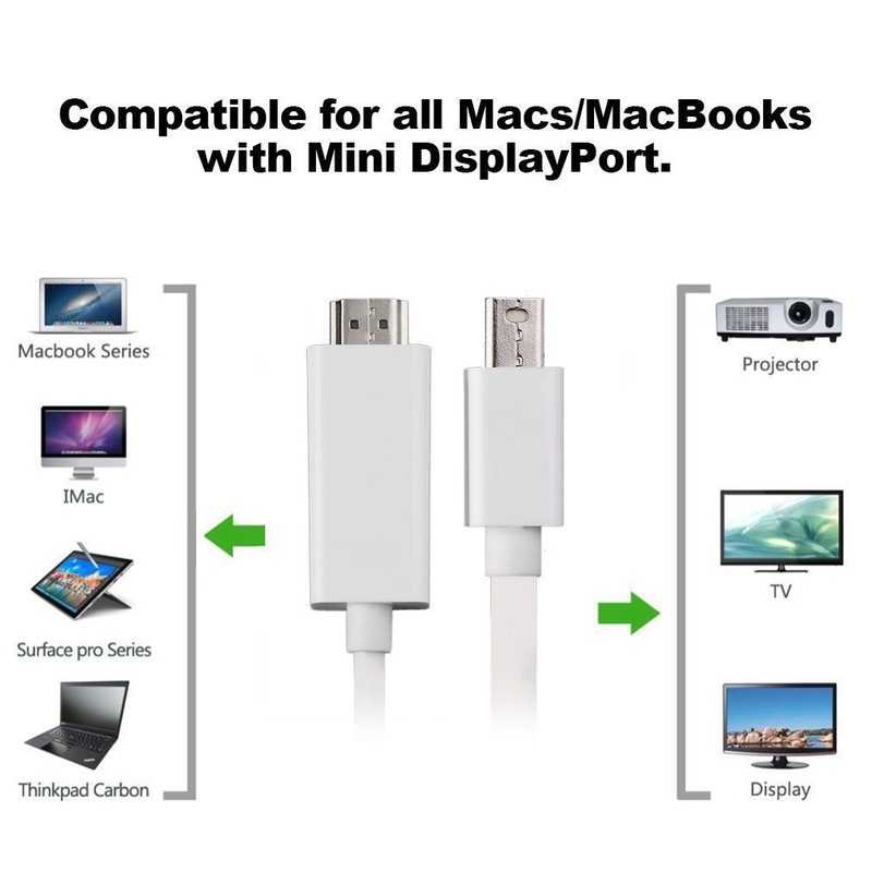 Buy Mini DisplayPort DP to HDMI Cable Display Port For Microsoft ...