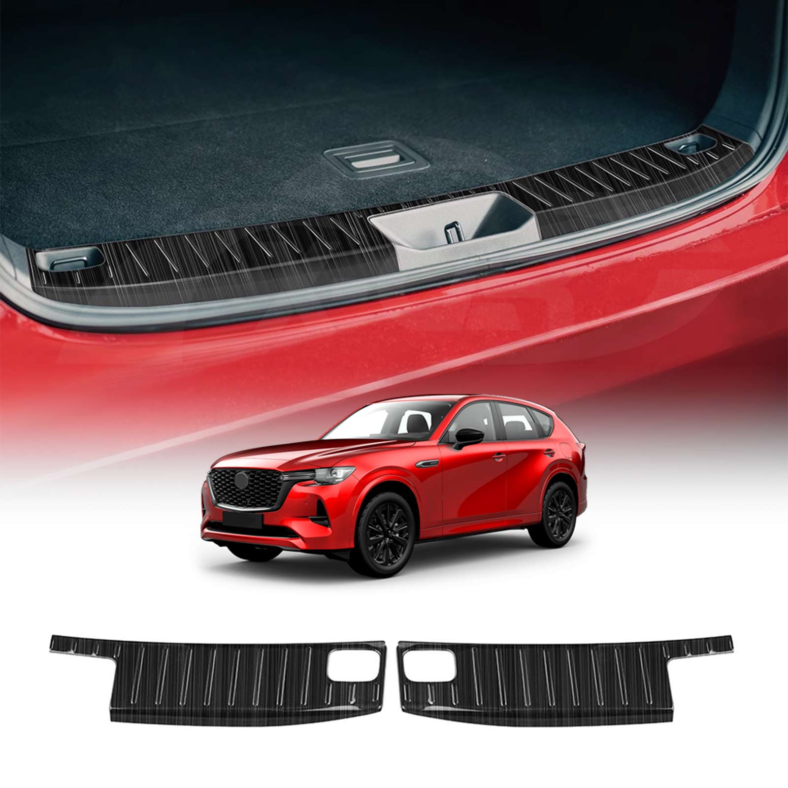 Buy Rear Bumper Guard for Mazda CX-60 CX60 2023-2024 Boot Trunk Step ...