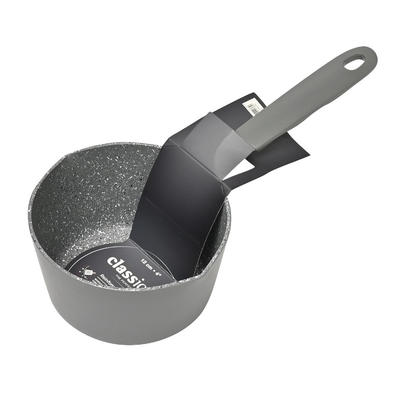 Buy Classica Diamond Stone Non Stick Mini Milk Pan 12cm - Grey - MyDeal