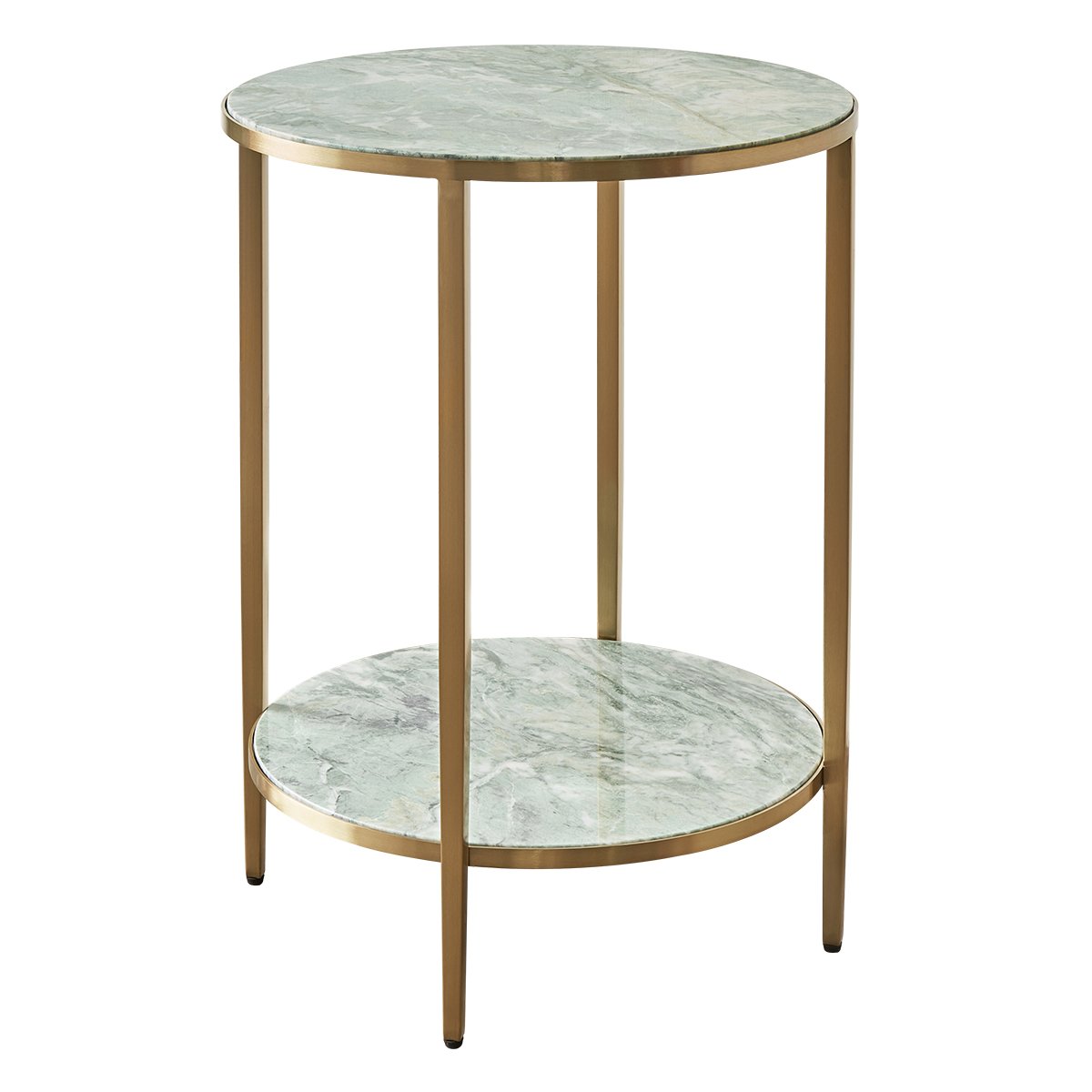 Buy Chloe Dusty Jade Marble Side Table - Gold - MyDeal Australia
