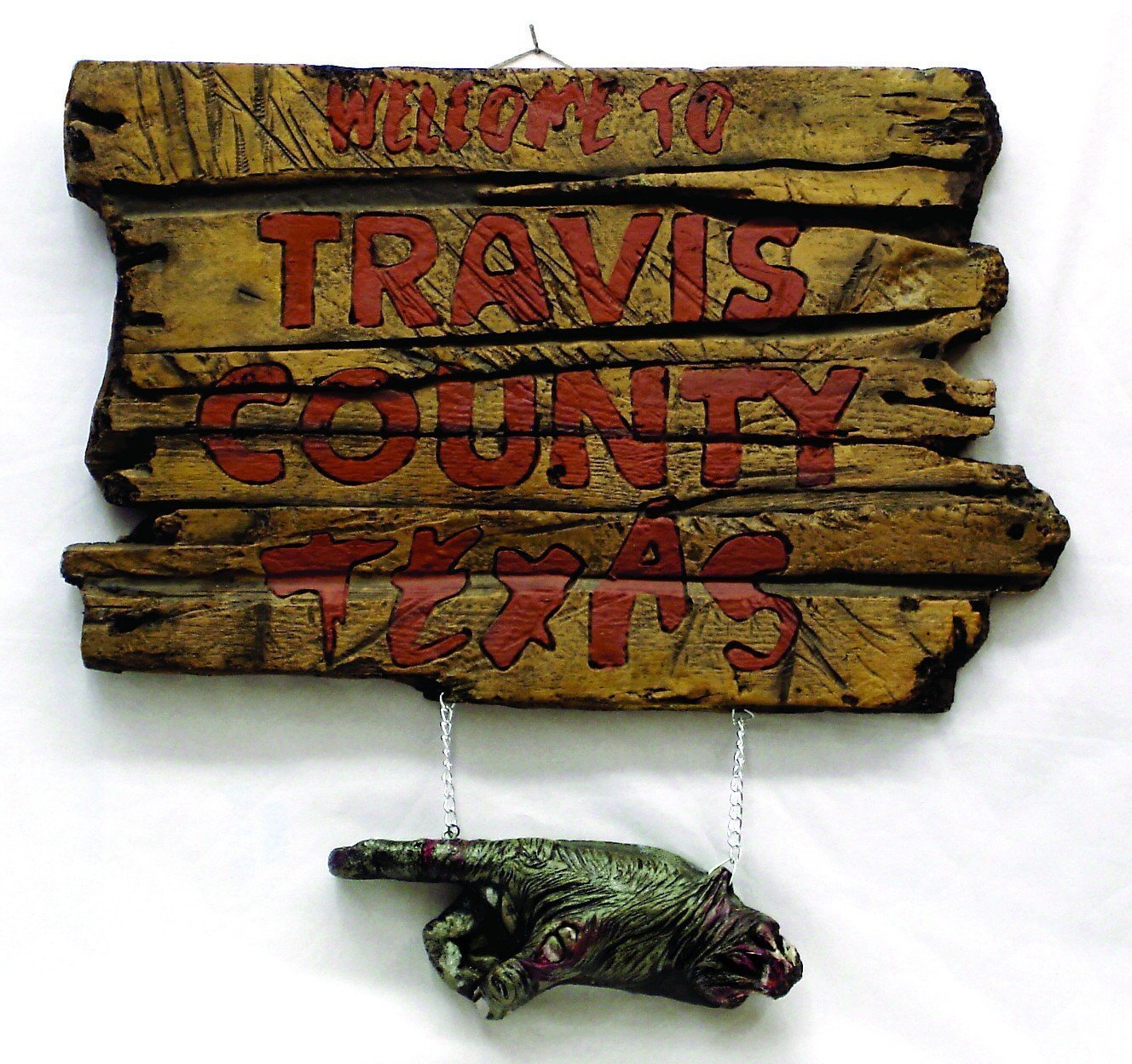 Buy Travis County Texas Sign - Texas Chainsaw Massacre - MyDeal Australia