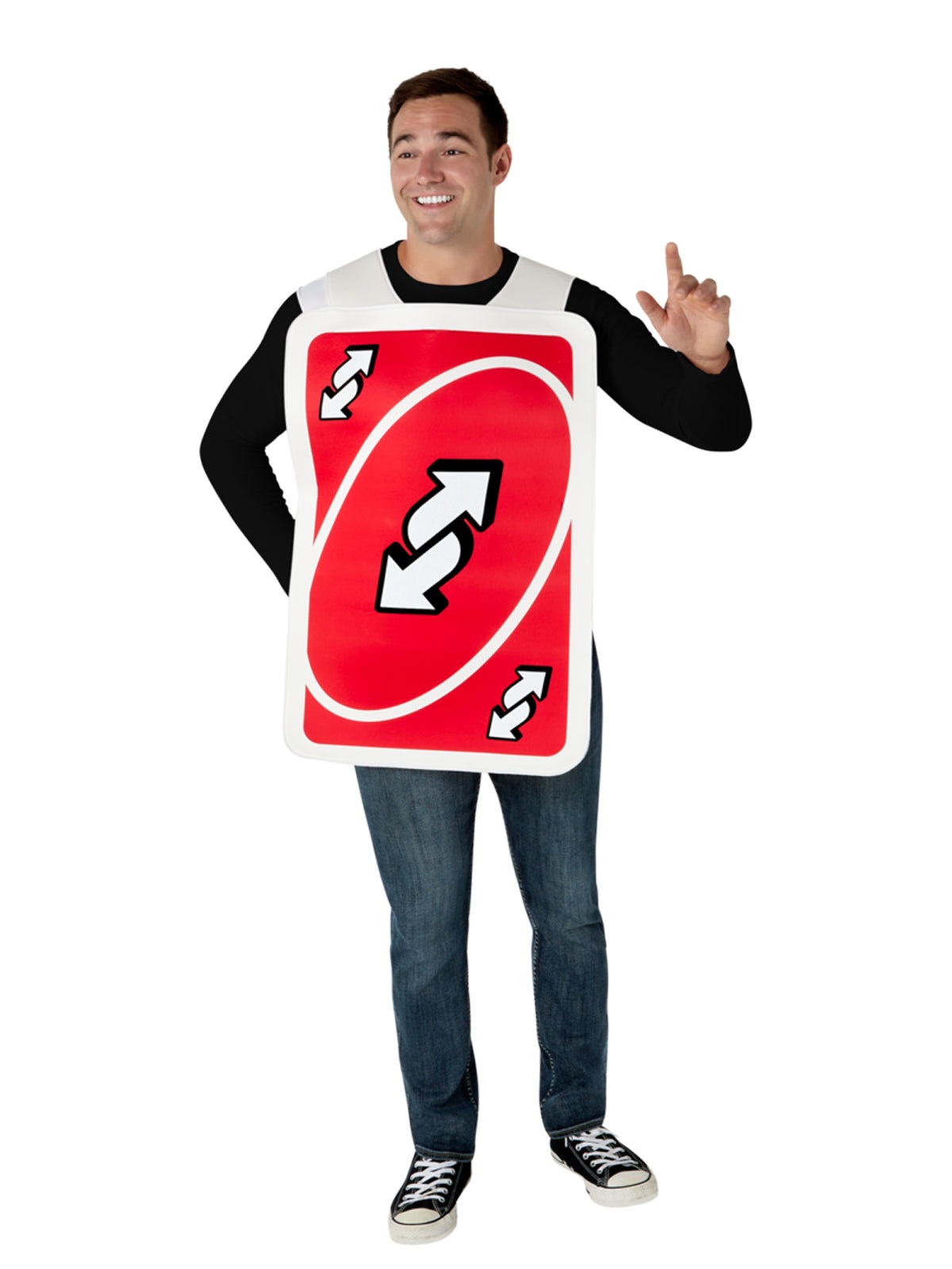 Buy Uno Red Reverse Card Tabard Costume for Adults - Mattel Games ...