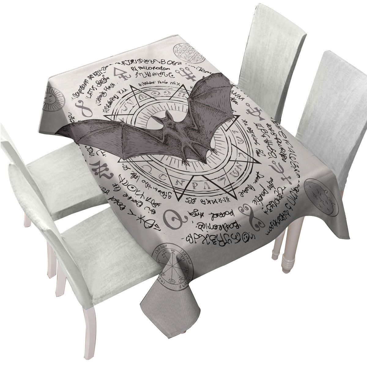 Buy Ancient Demons Symbols Bat Tablecloth - MyDeal Australia