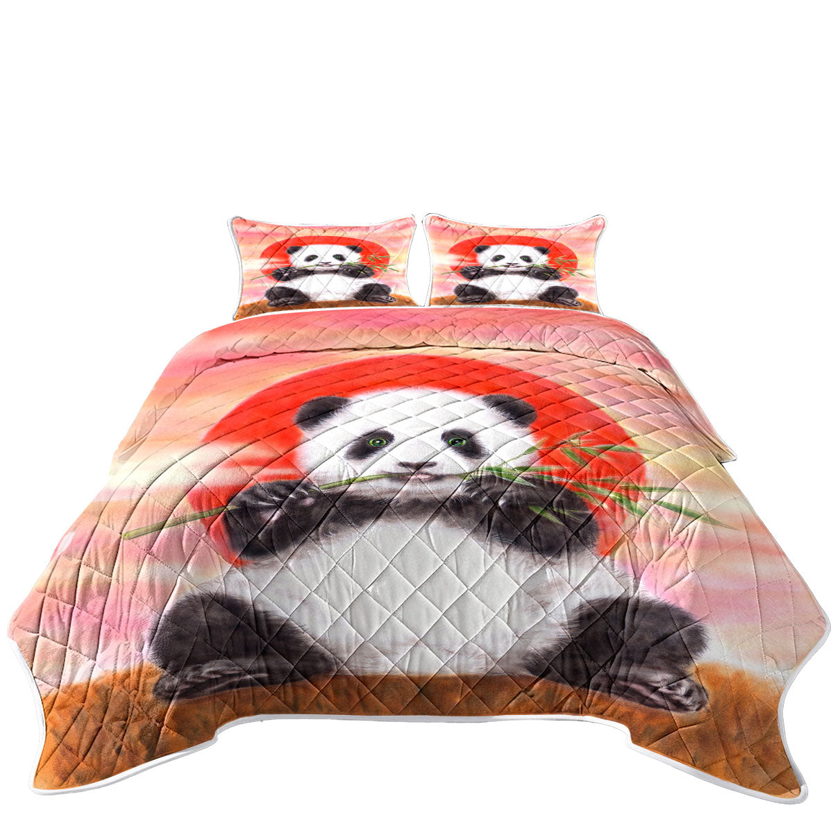 Buy Animal Drawing Sun Dawn Panda Coverlet - MyDeal Australia