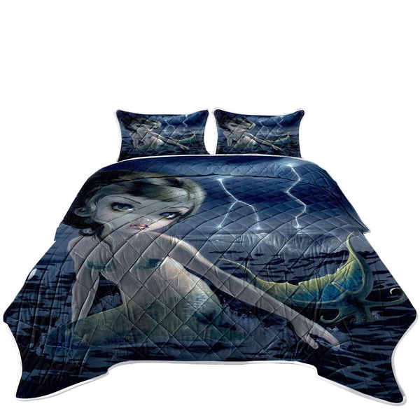 Buy Beautiful Ocean Mermaid the Storm Chaser Coverlet - MyDeal Australia