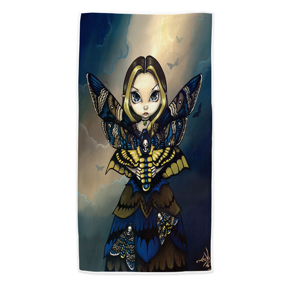 Buy Cool Moth Queen the Death’s Head Moth Fairy Microfiber Beach Towel ...