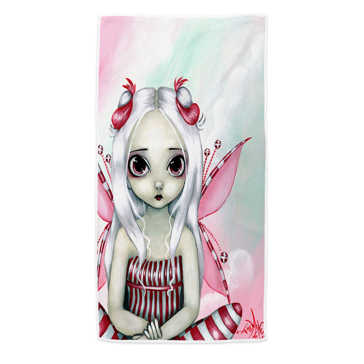 Buy Cute Pinkish Little Fairy the Peppermint Pretty Beach Towels Medium ...