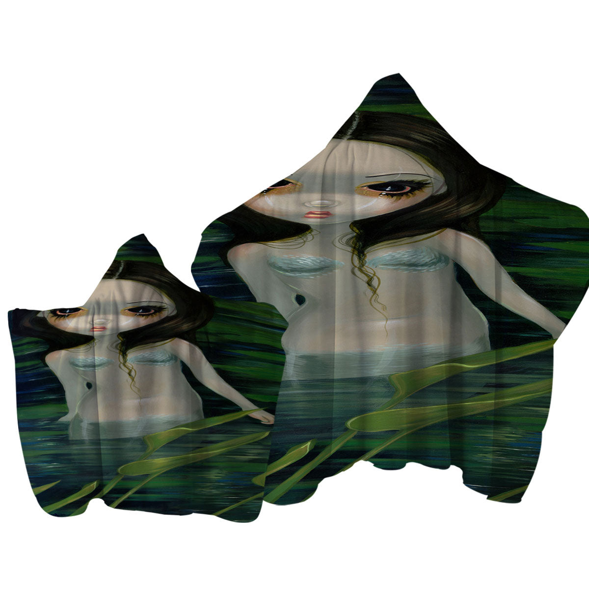 Buy Fantasy Art Painting Mermaid Emerges Towel with Hood - MyDeal Australia