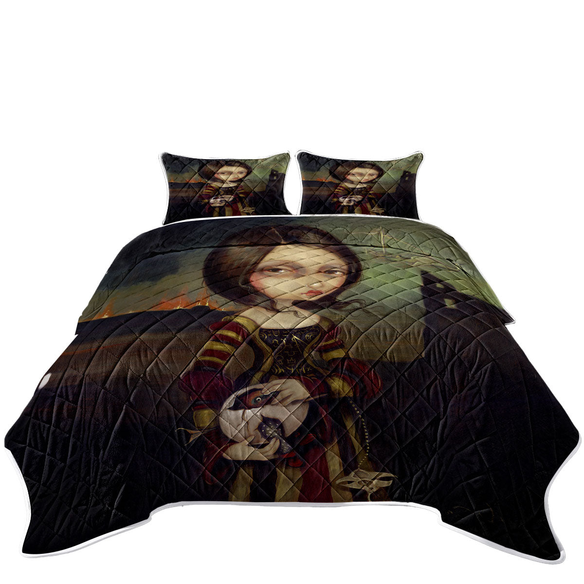 Buy Fine Art Lady with a Bosch Egg Coverlet - MyDeal Australia