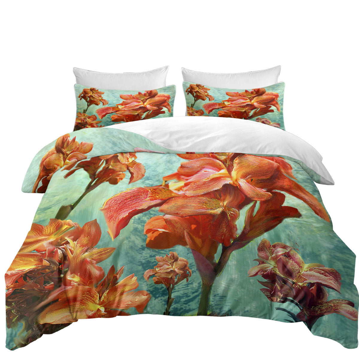 Buy Fine Floral Art Orchid Bouquet Quilt Cover - MyDeal Australia