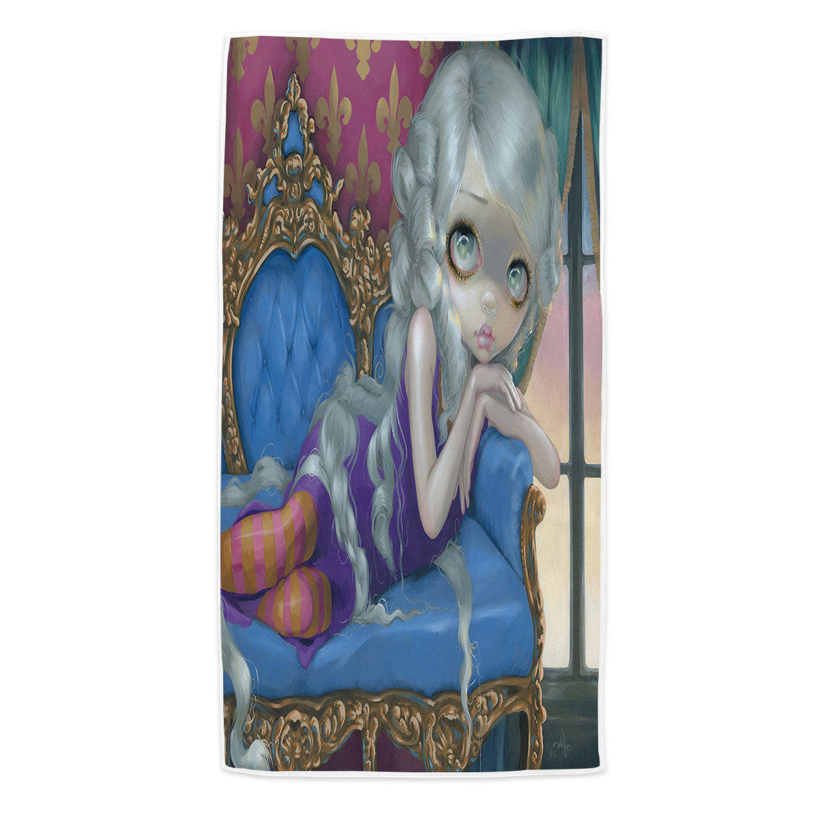 Buy Fine Rococo Style Art Rapunzel at Twilight Beach Towels Medium ...