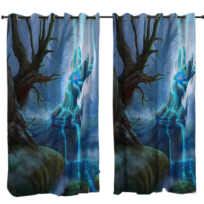 Buy Magical Swamp Fantasy Art Curtain - MyDeal