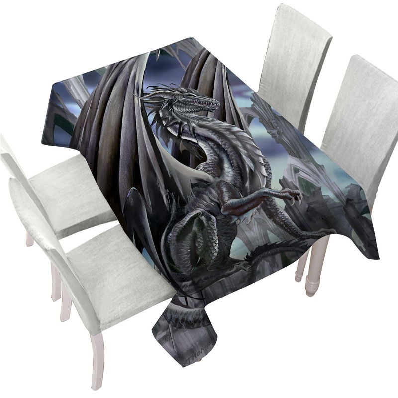 Buy The Black King Dragon Tablecloth - MyDeal