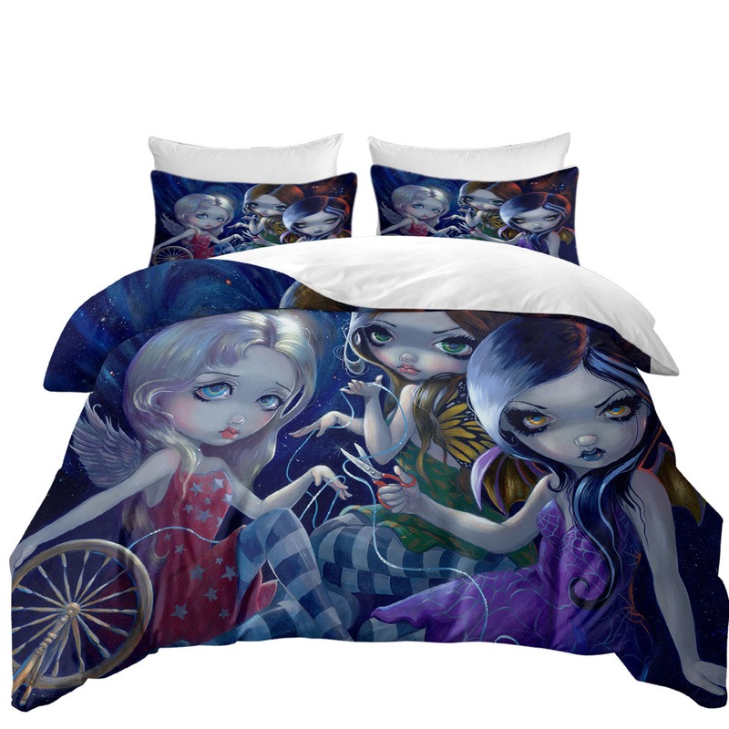 Buy The Three Fates the Moirai Greek Mythology Angels Quilt Cover - MyDeal
