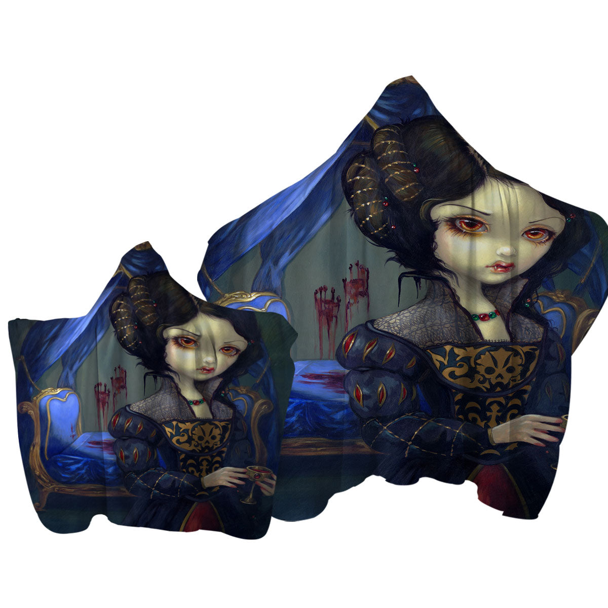 Buy The Vampires Dark Art I Vampiri Bellissimo Letto Towel with Hood ...
