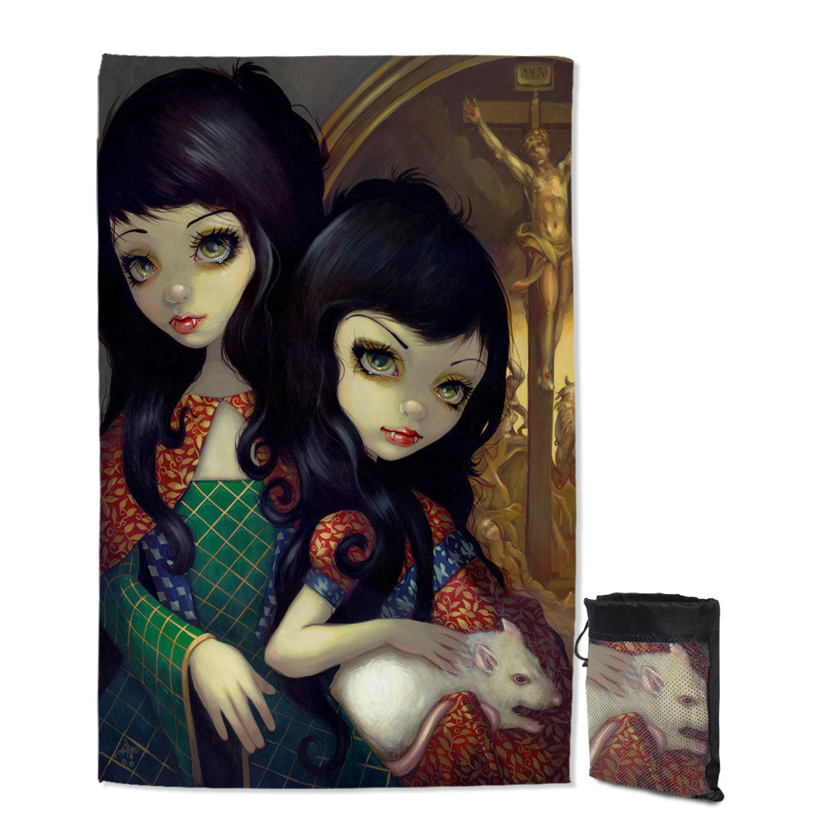 Buy The Vampires Dark Art I Vampiri La Sorelle Quick Dry Beach Towel ...