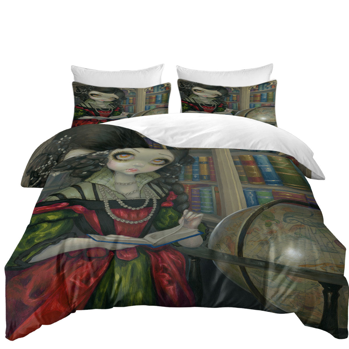 Buy The Vampires Dark Library I Vampiri La Libreria Quilt Cover ...
