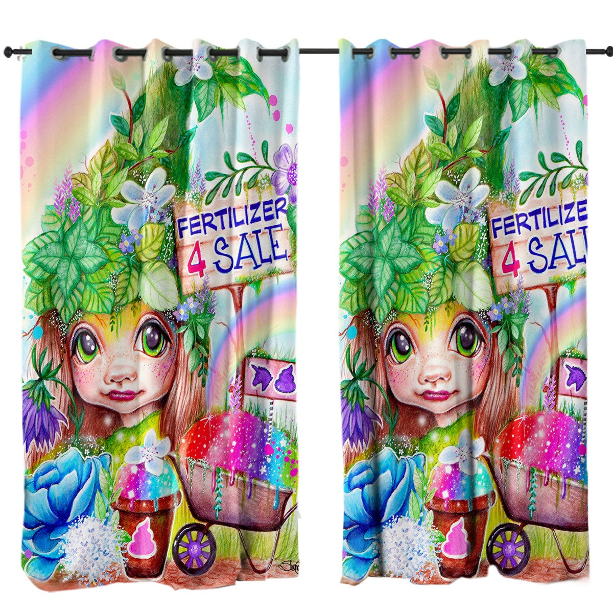Buy Unicorn Poop for Sale Funny Kids Fantasy Art Curtain - Single / Set ...