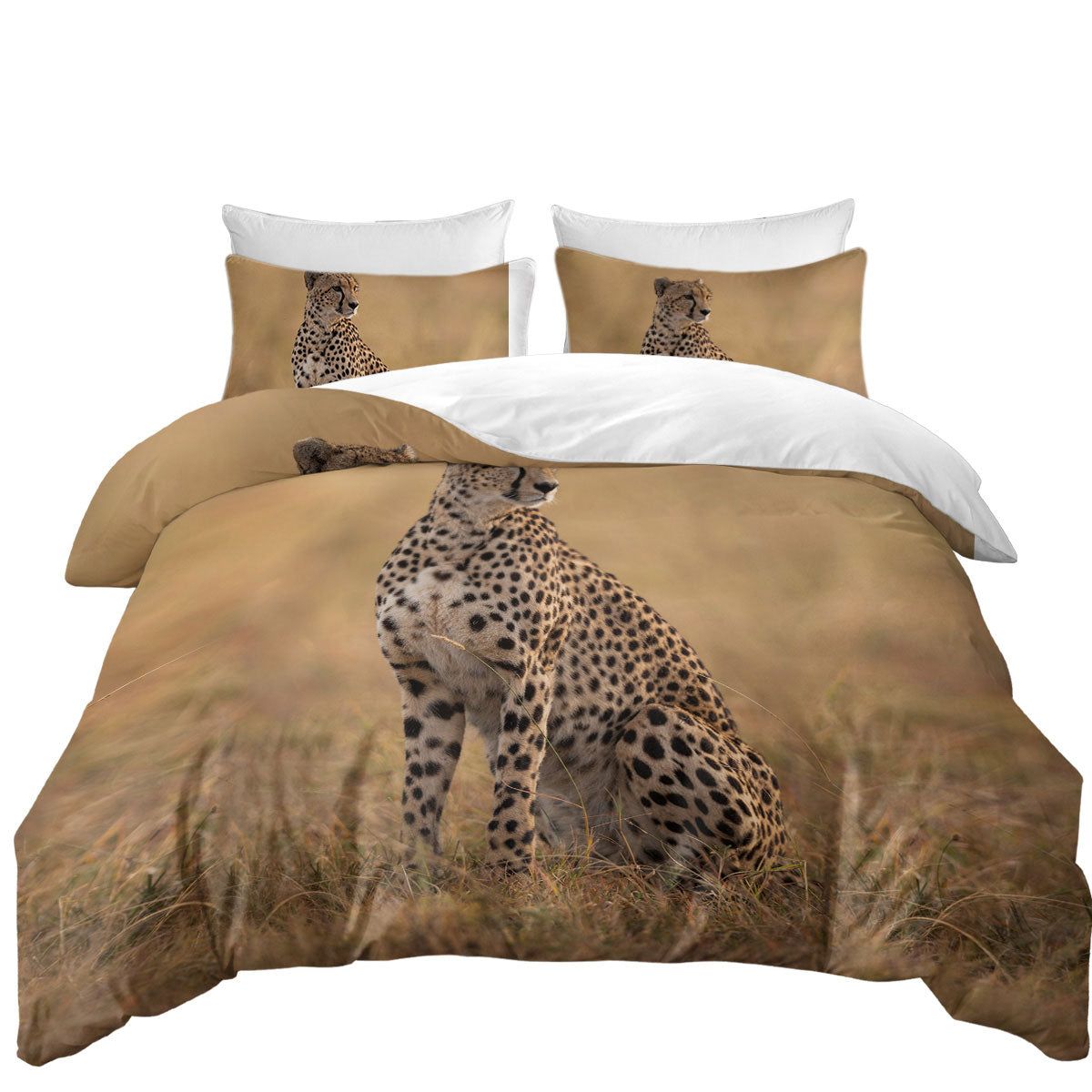 Buy Wildlife Photo of Cheetah Quilt Cover - MyDeal Australia