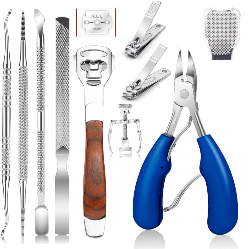 Buy 11Pcs/Set Ingrown Toenail Tools Kit Nail Care Ingrown Toenail ...