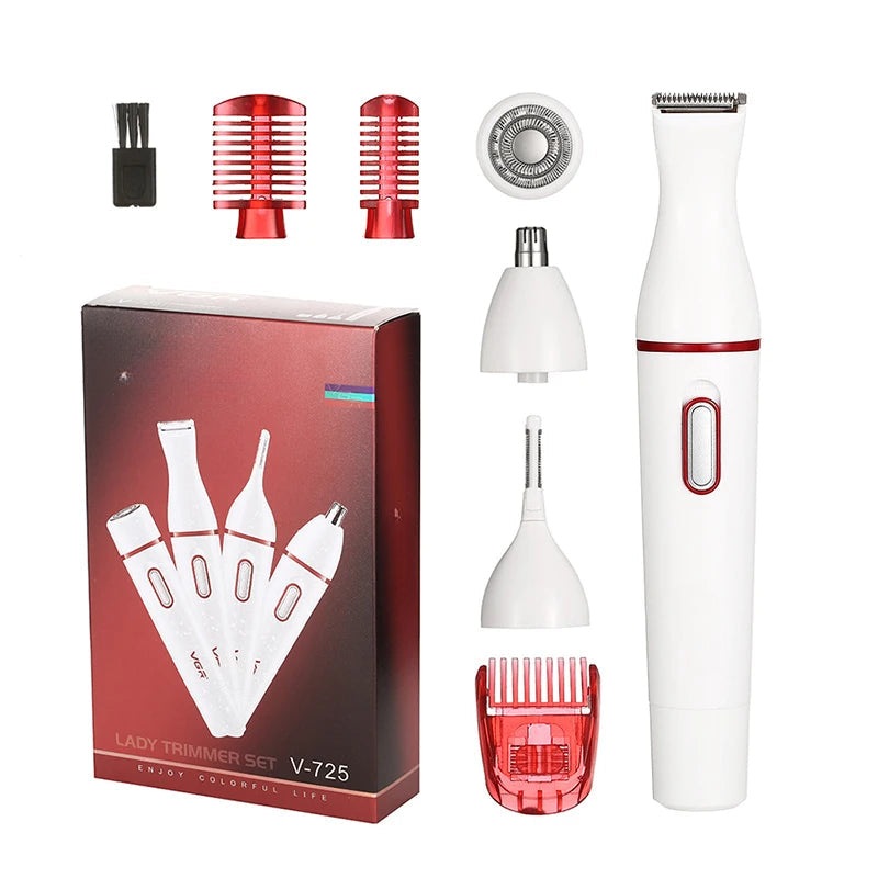 Buy 4 in 1 Women's Shaver Full-body Electric Hair Remover Teenage Girls ...