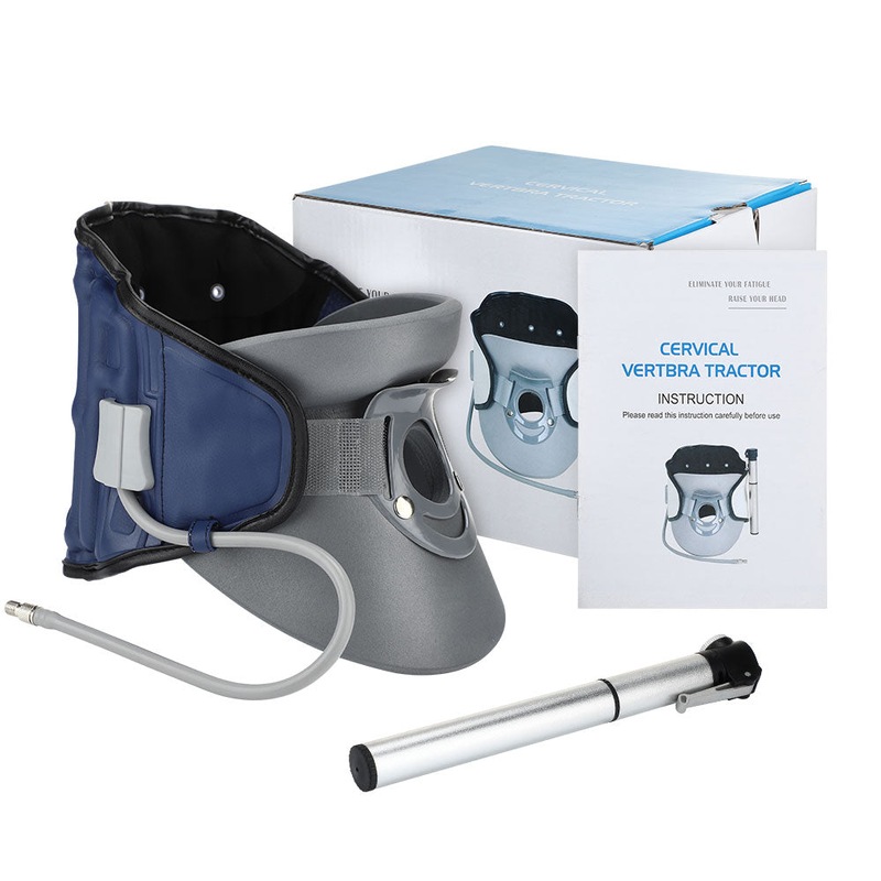 Buy Heating Neck Stretch Collar Cervical Traction Hot Compression ...