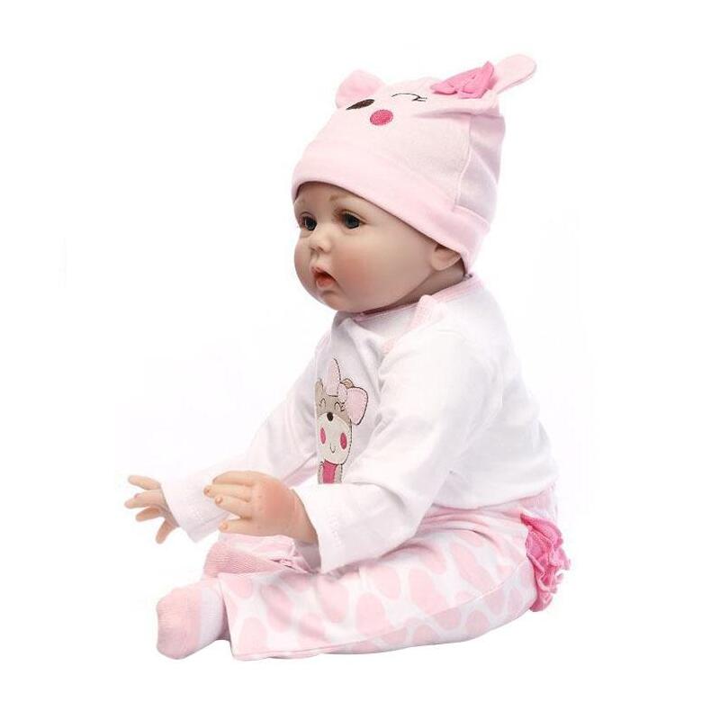 Buy NPK Simulated Cute Soft Touch Lifelike Silicone Baby Girl Reborn ...