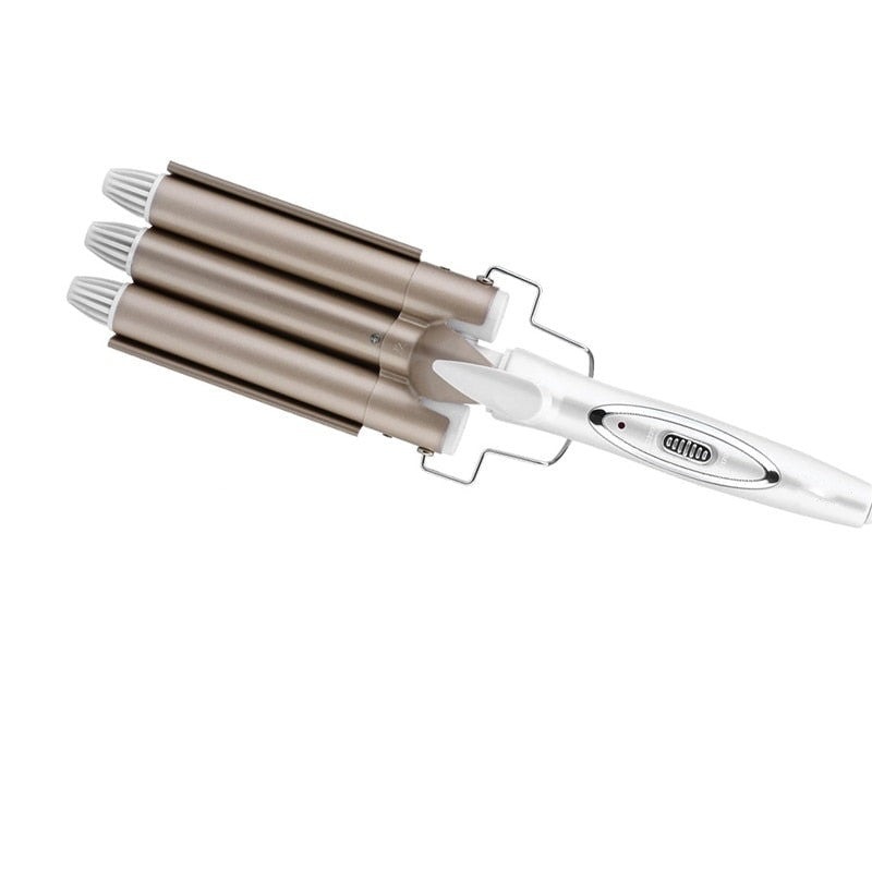 Buy Professional 3 Barrels Big Wave Electric Hair Curlers Rollers Three ...