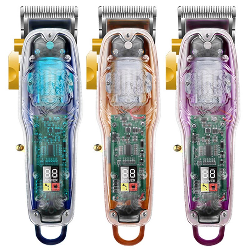 Buy Professional Men's Adjustable Electric Hair Clipper Lcd Barber Shop ...