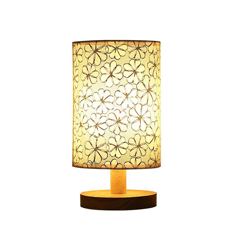 Buy Remote Control USB LED Table Lights Wooden Bedroom Bedside Desk ...