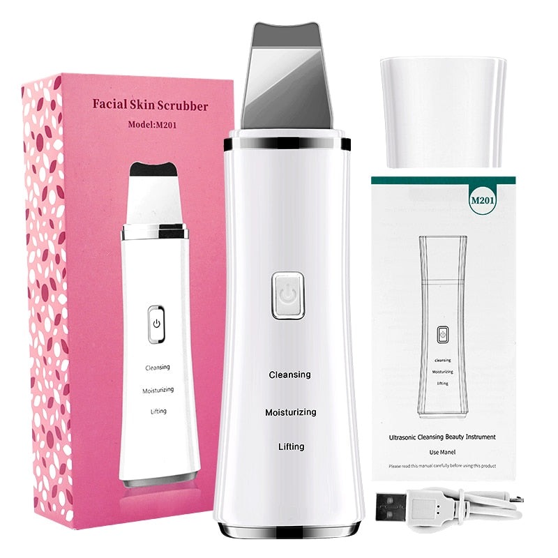 Buy Ultrasonic Skin Scrubber Deep Face Cleaning Machine Peeling Shovel ...