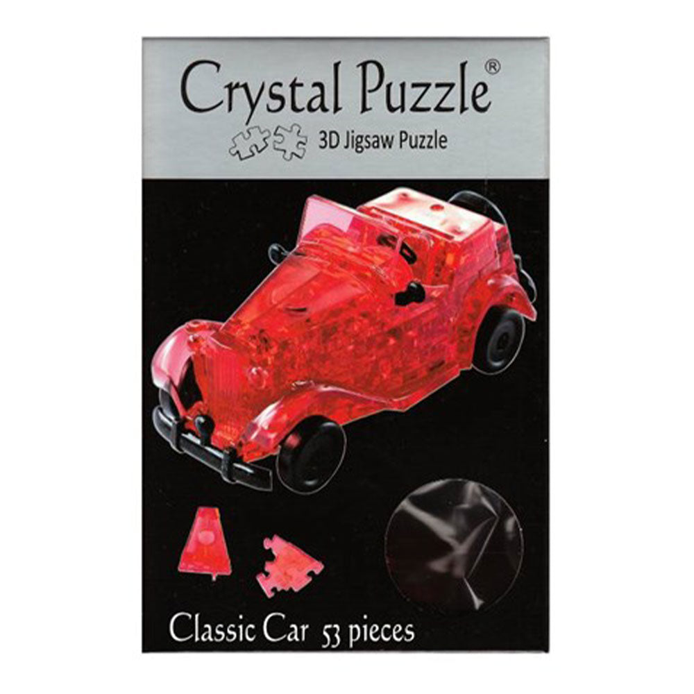Buy 3D Crystal Puzzle Classic Car Red - MyDeal Australia