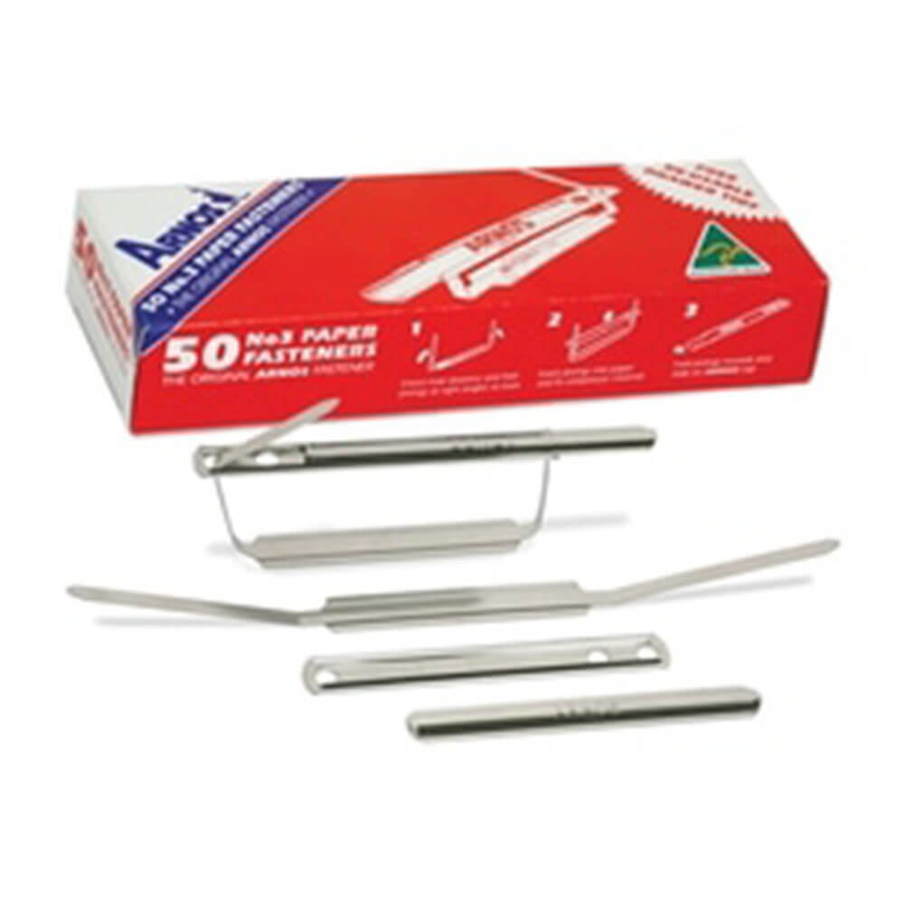 Buy Arnos Prongs Only Metal Fasteners (50pk) - MyDeal Australia