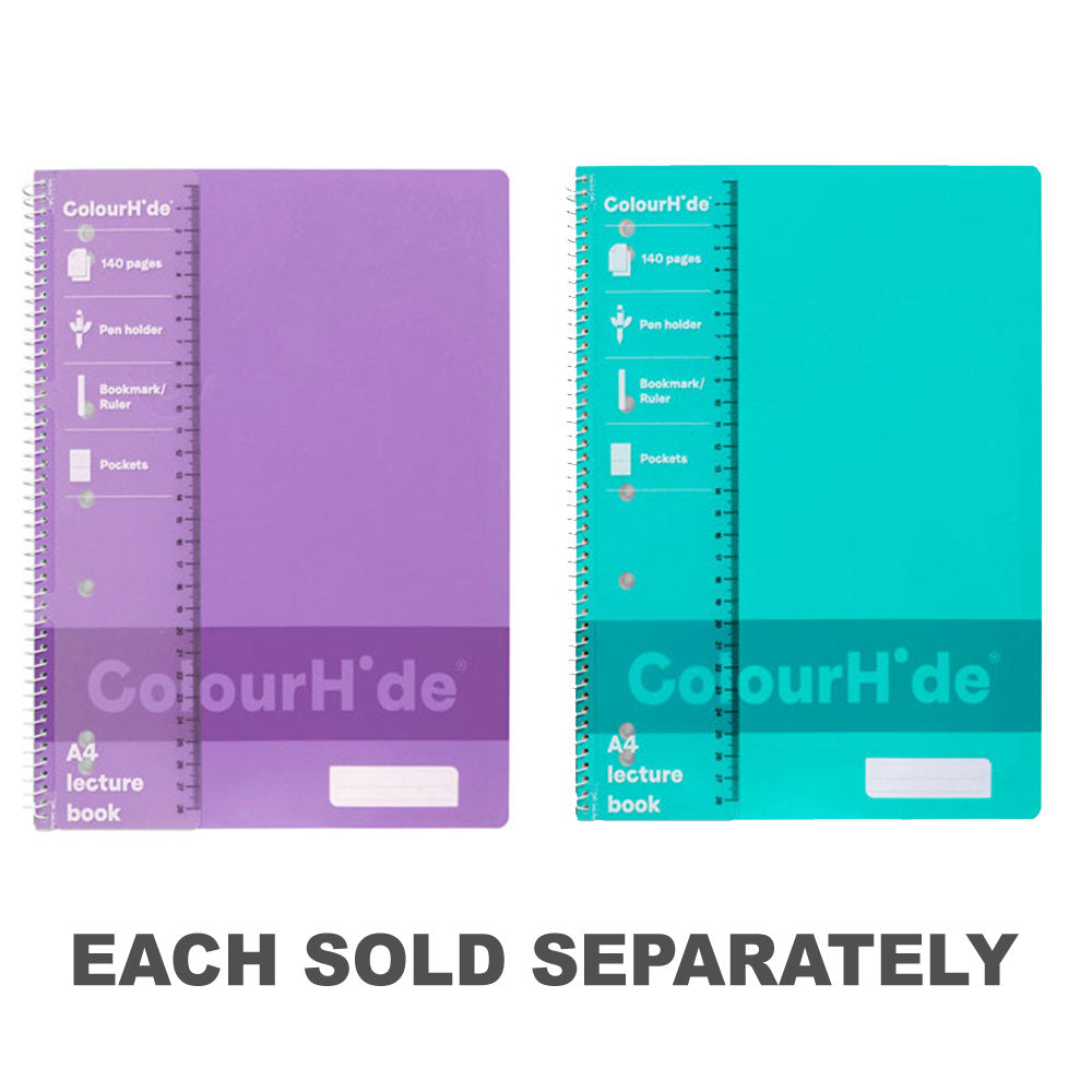 Buy Colourhide A4 Lecture Notebook 140pg - MyDeal Australia