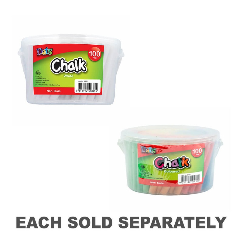 Buy Dats Non-toxic Jumbo Chalk (100pk) - MyDeal