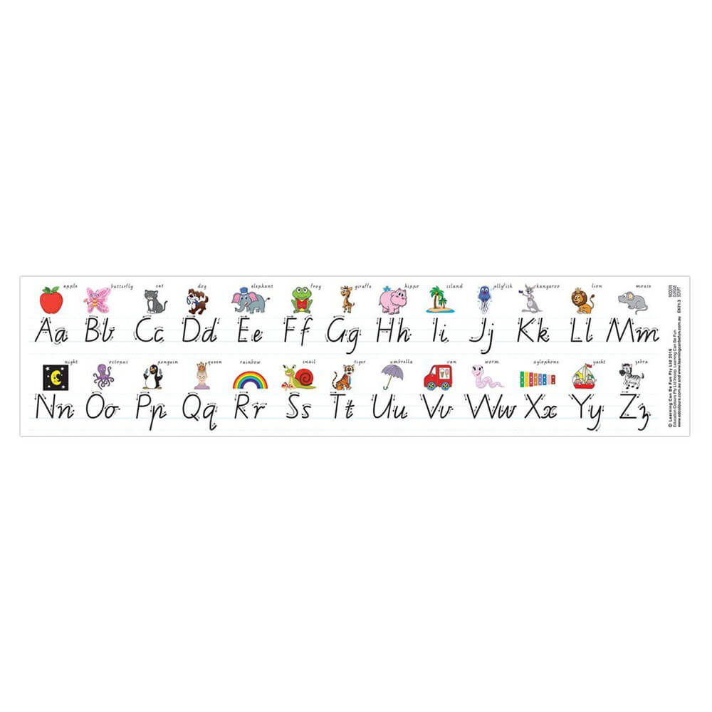 Buy Learning Can Be Fun Victorian Cursive Desk Strip Alphabet - MyDeal ...
