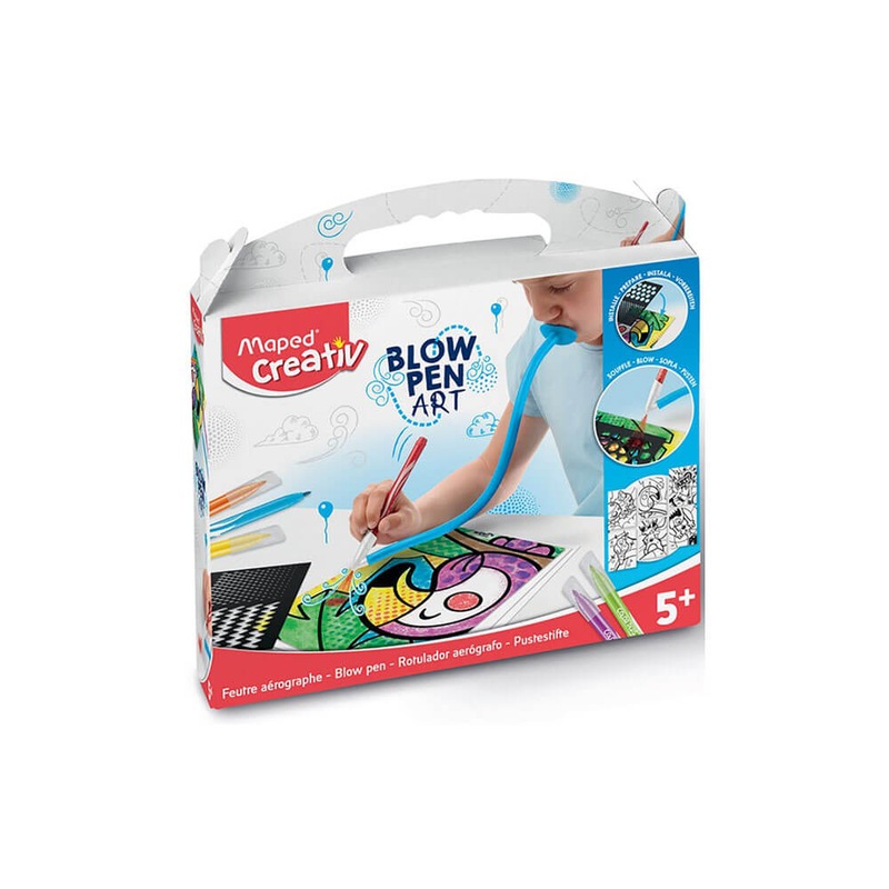 Buy Maped Colour In Templates And Stencils With Blow Pen Art Kit Mydeal 1608