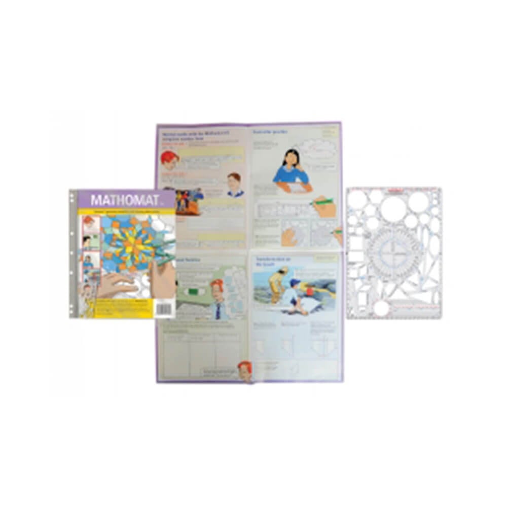 Buy Mathomat Geometry Template Stencil with Poster (Version 2) - MyDeal ...