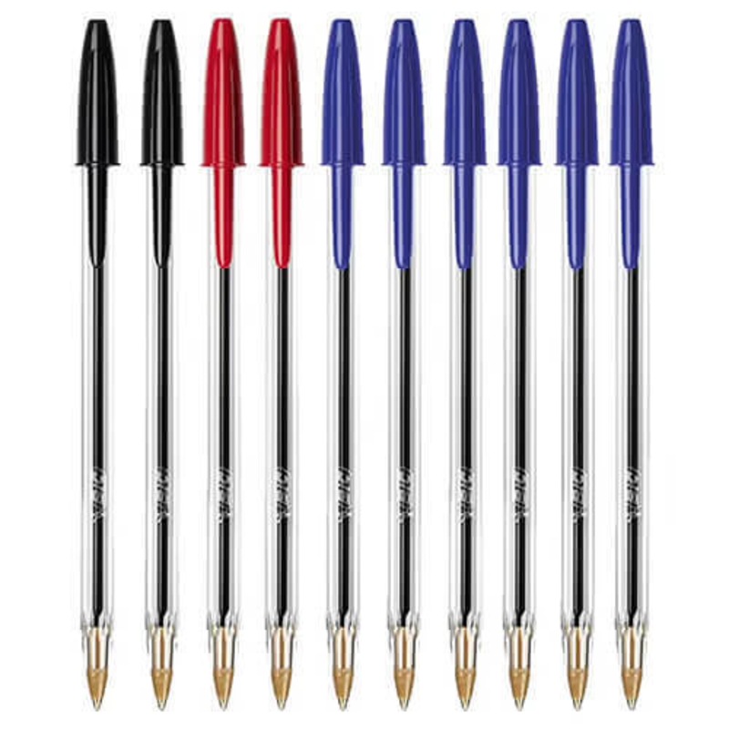 Buy MEDIUM ASSORTED BiC Cristal Original Ballpoint Pen (10pk) - MyDeal