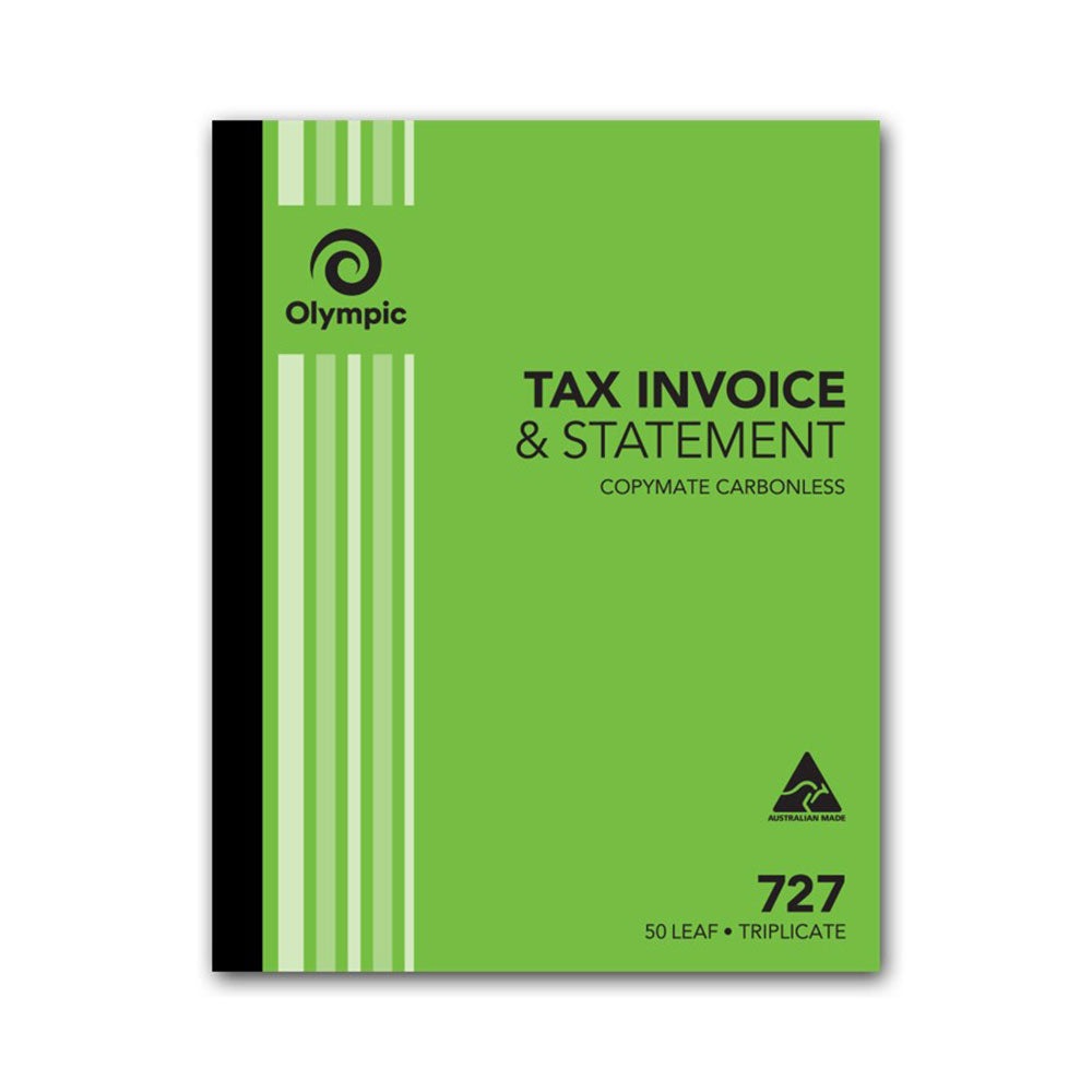 Buy Olympic No 727 Triplicate Tax Invoice & Statement (50 Leaf ...