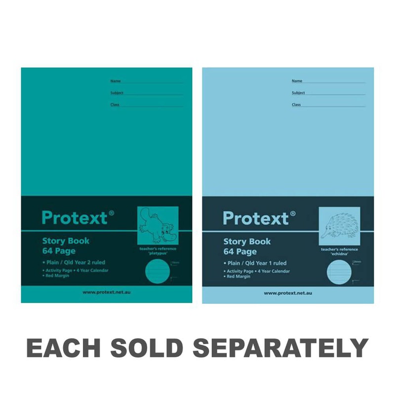 Buy Protext Story Ruled Exercise Book w/ Margin 64pg 10pk - MyDeal