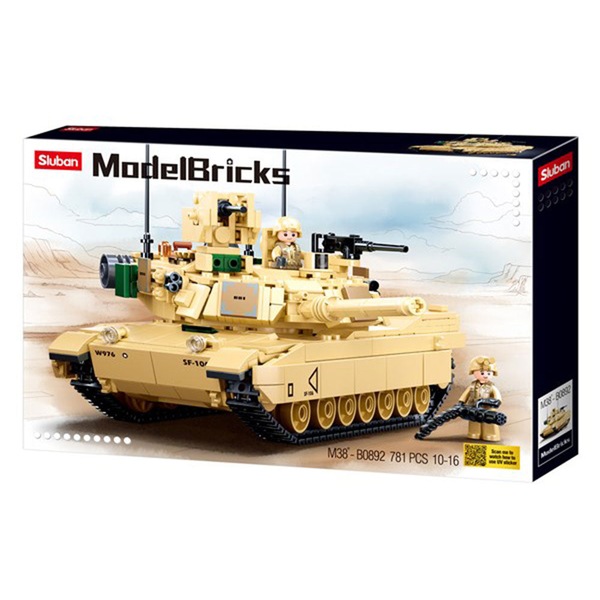 Buy Sluban Bricks Army Abram Tank Building Blocks 781pcs - MyDeal Australia