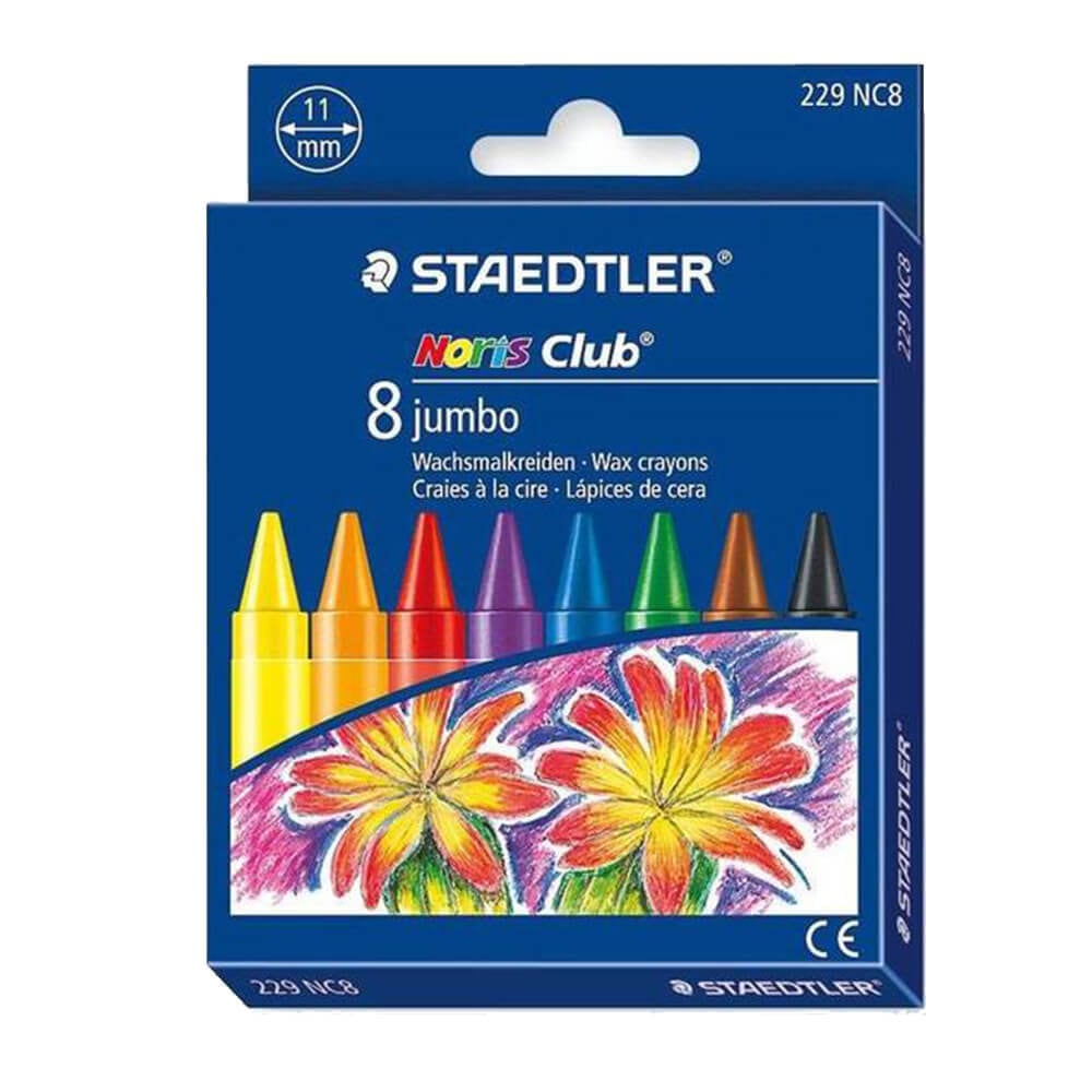 Buy Staedtler Noris Club Jumbo Crayons (Pack of 8) - MyDeal Australia