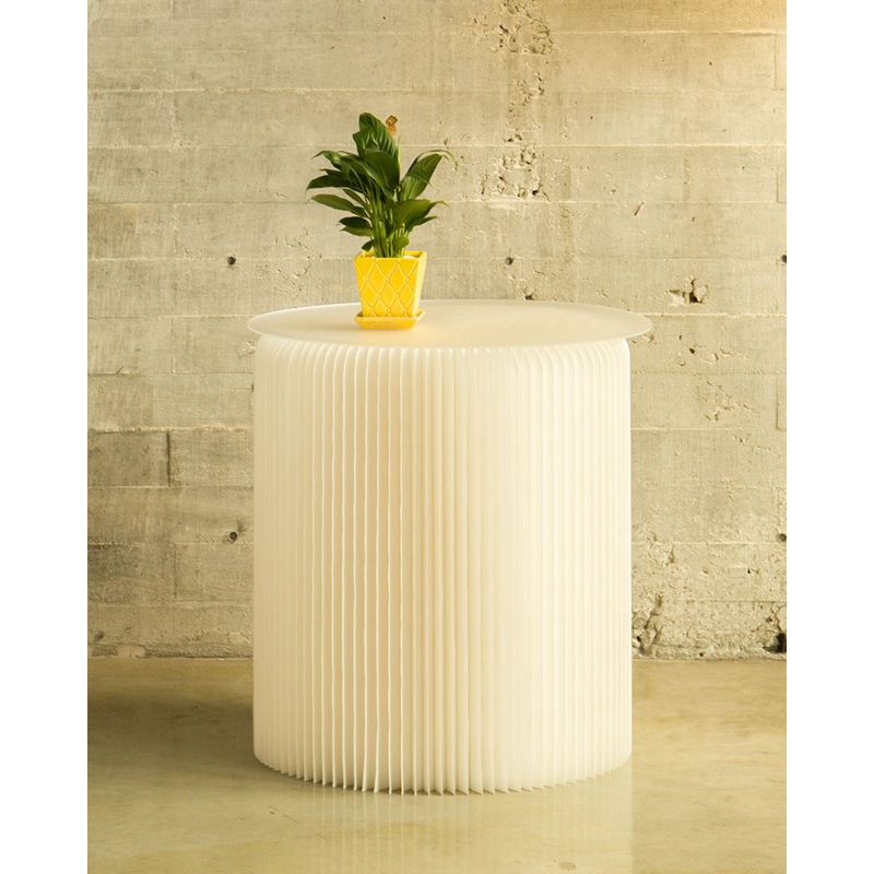 Buy iPaper White Folding Paper Table In White With A Clear Acrylic ...