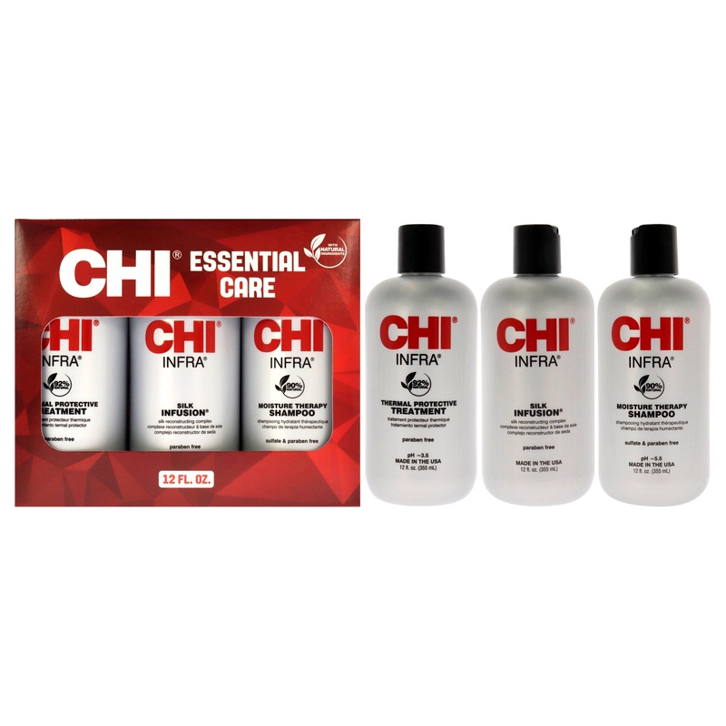 Buy CHI Infra Trio Kit by CHI for Unisex - 3 Pc 12oz CHI Silk Infusion ...